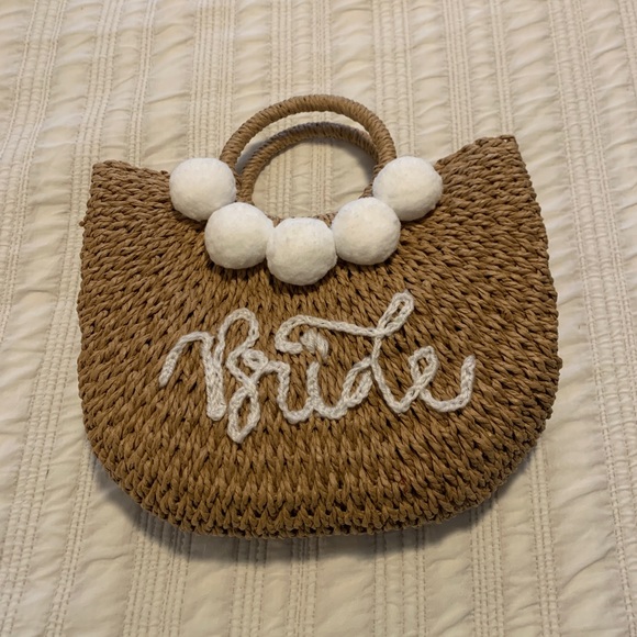 Bags | Bride Straw Bag For Honeymoonbachelorette | Poshmark